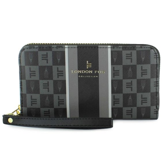 London Fog | Bags | Gianna Signature Zip Around Wallet Zip Around ...